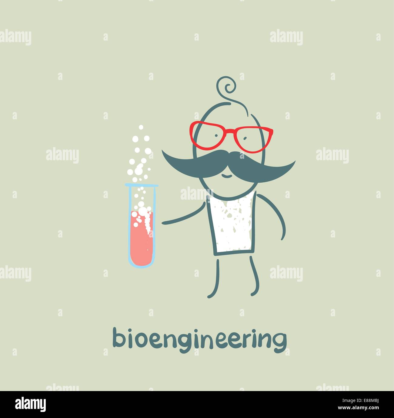 bioengineer holding a test tube Stock Vector Image & Art - Alamy