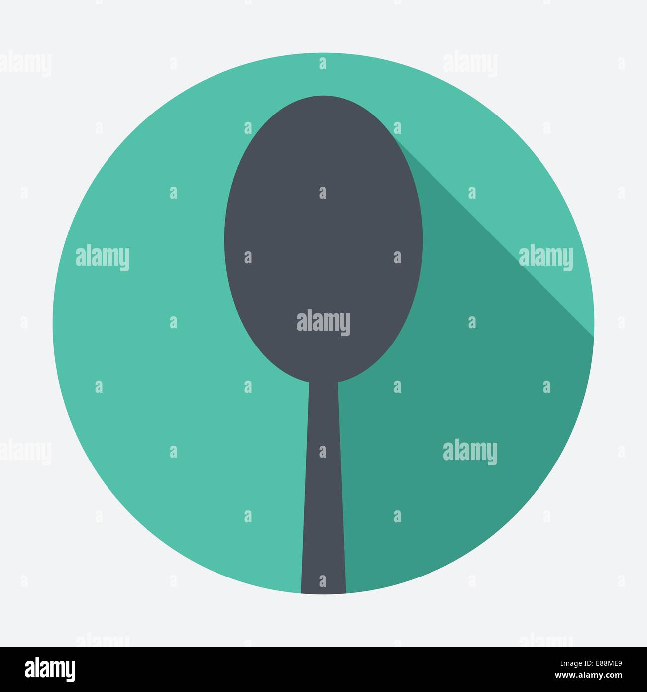 Back of spoon Stock Vector Images - Alamy