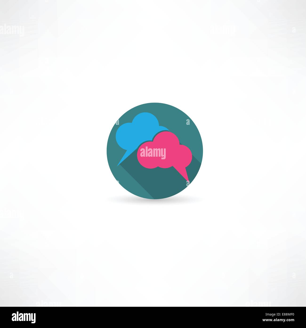 speech cloud icon Stock Vector Image & Art - Alamy