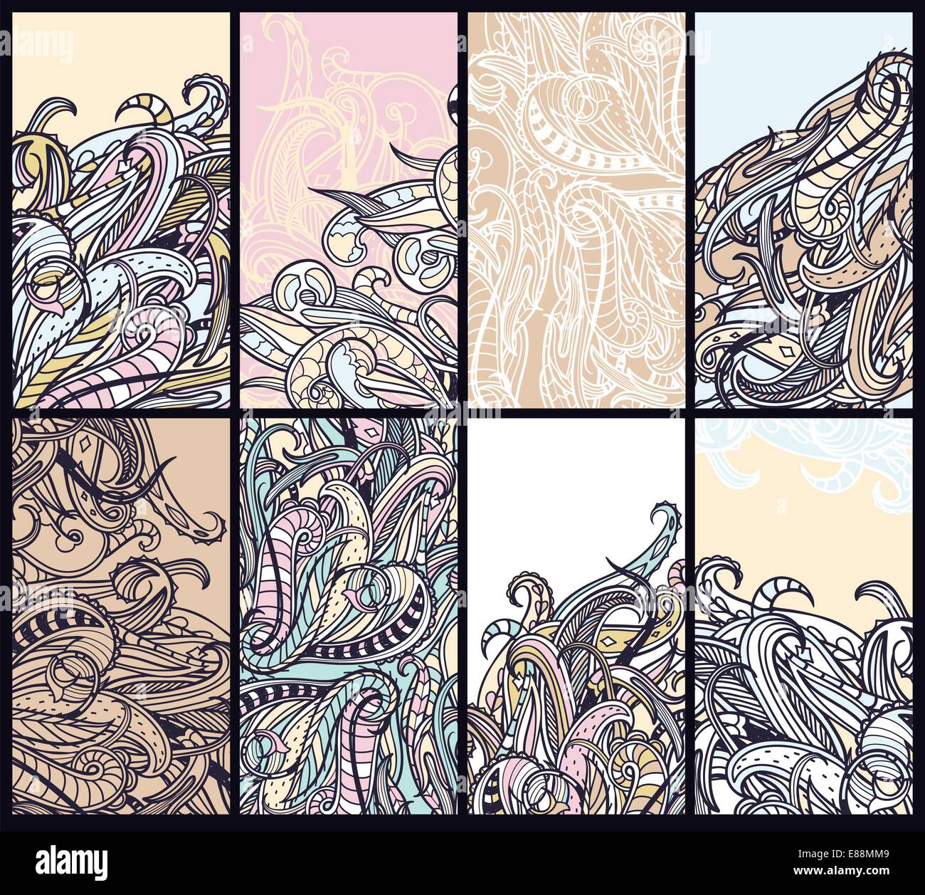 vector set of abstract cards Stock Vector Image & Art - Alamy