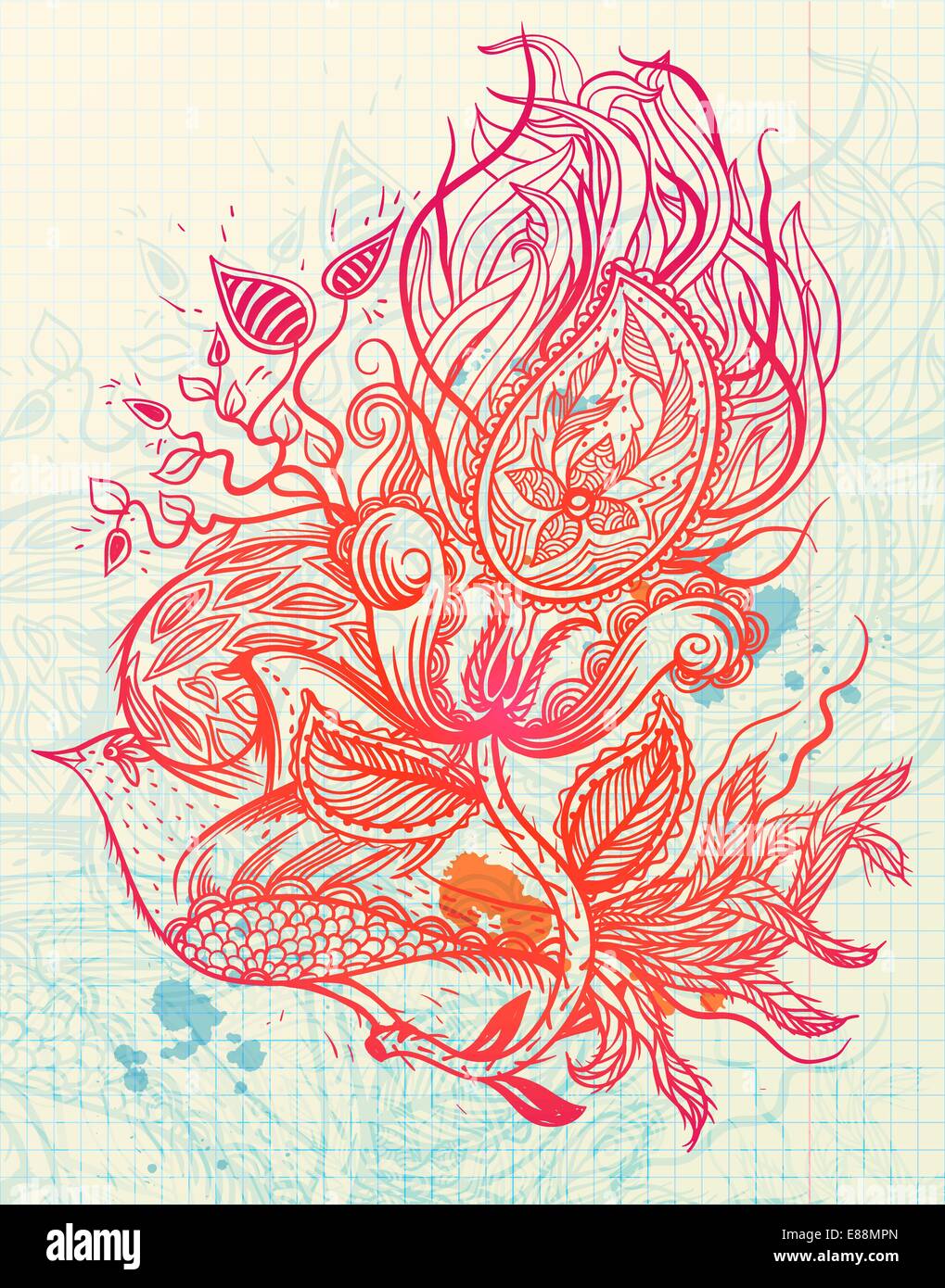 abstract vintage vector background Stock Vector Image & Art - Alamy