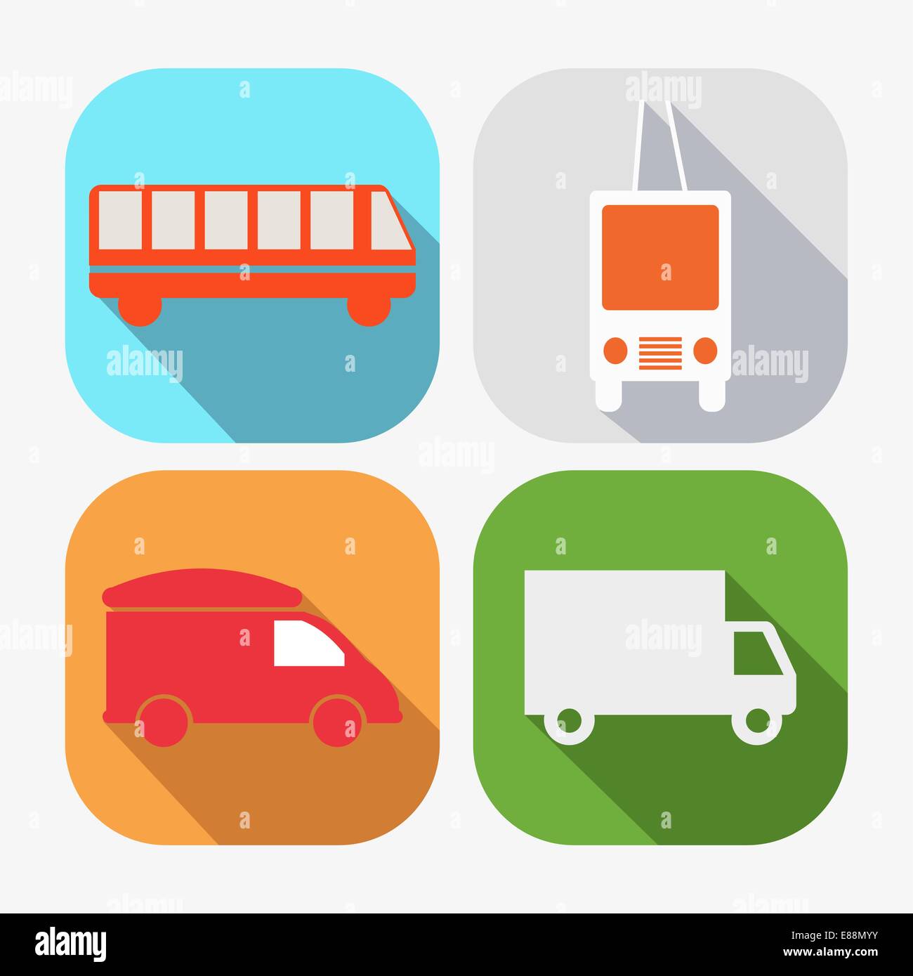 Set of transport icons Stock Vector Image & Art - Alamy