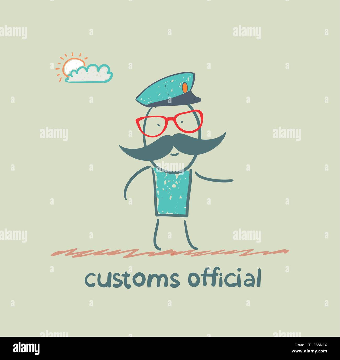 Officer identification Stock Vector Images - Alamy