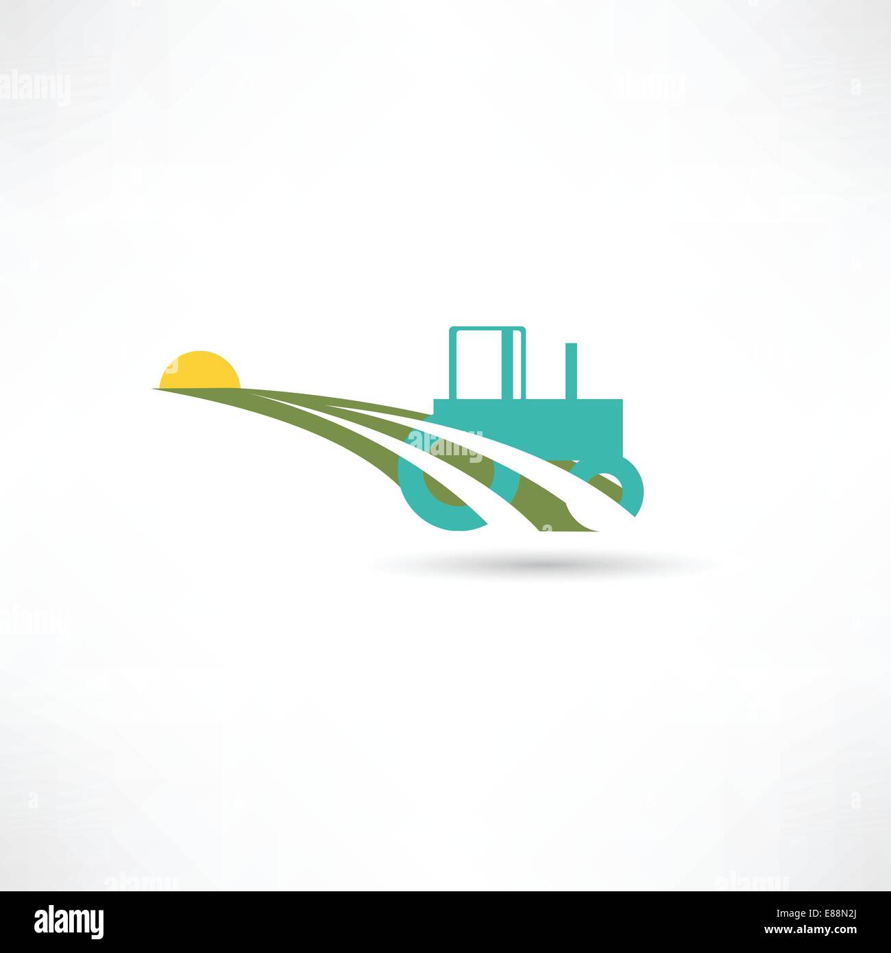 Tractor working on agriculture Stock Vector Images - Alamy