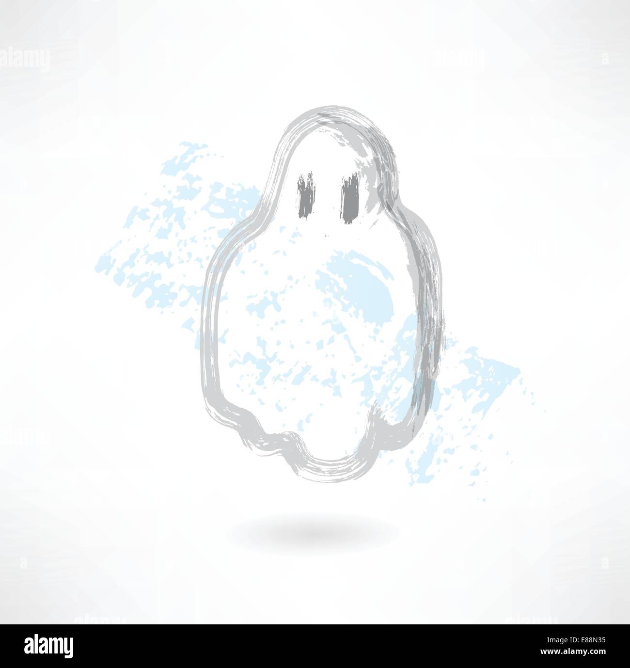 cute ghost grunge icon Stock Vector Image & Art - Alamy