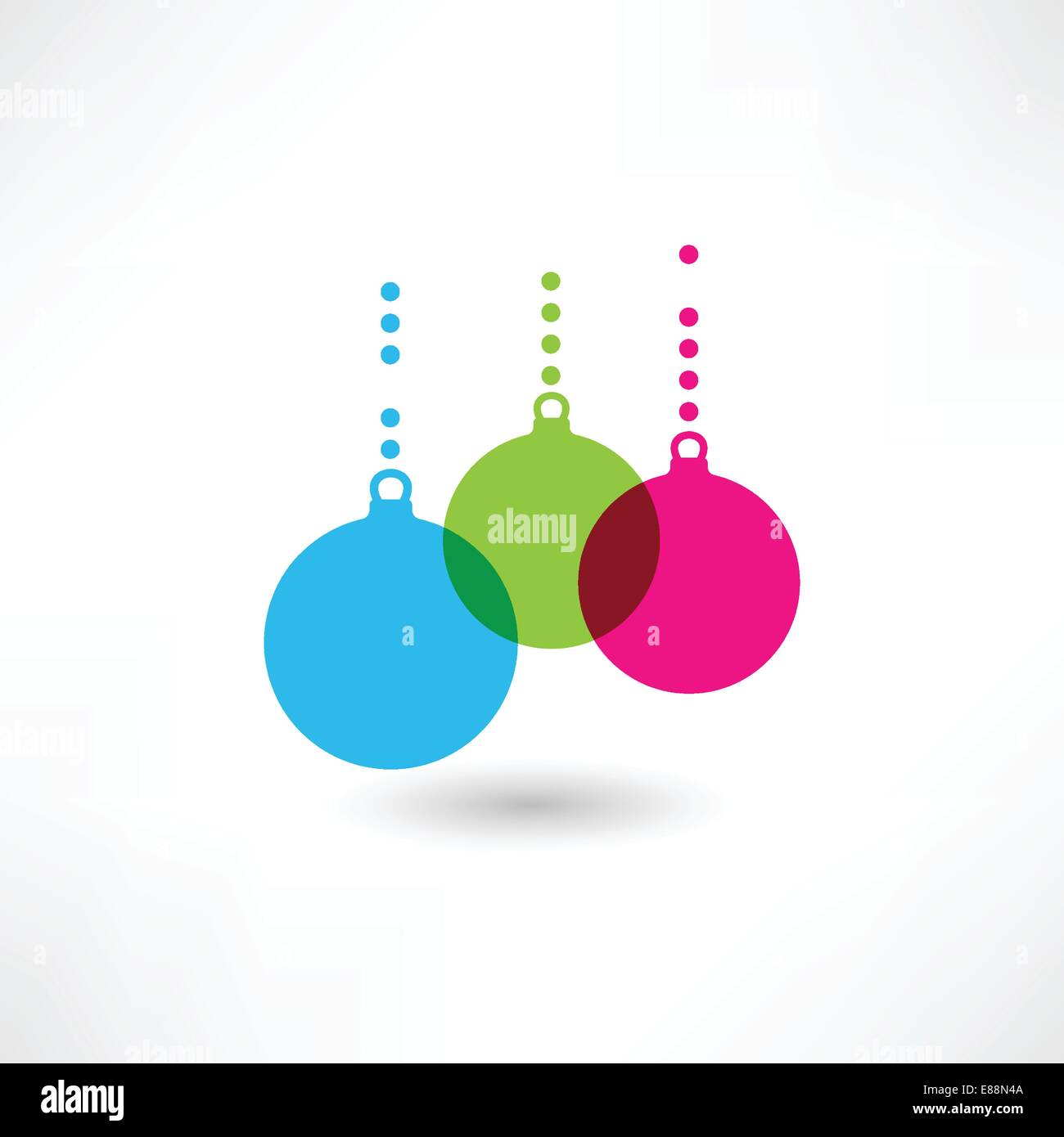 Christmas decorations tree bauble Stock Vector Images - Alamy