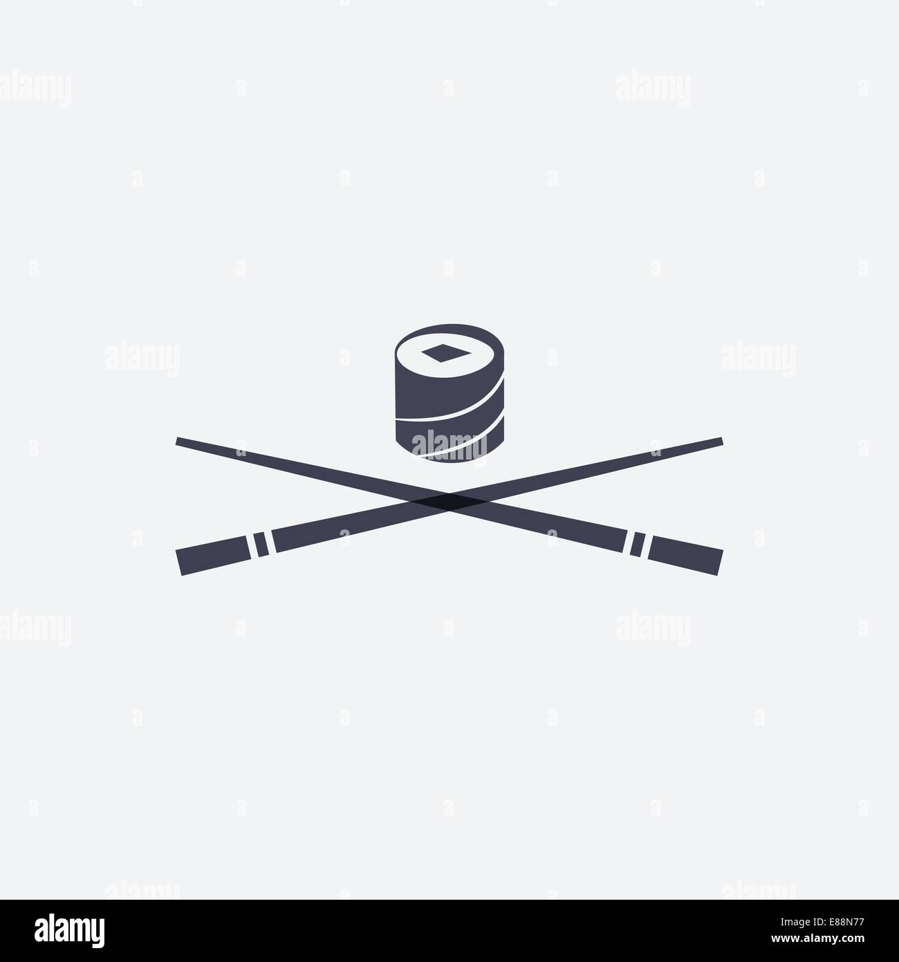 Sushi rolls isolated Stock Vector Images - Alamy