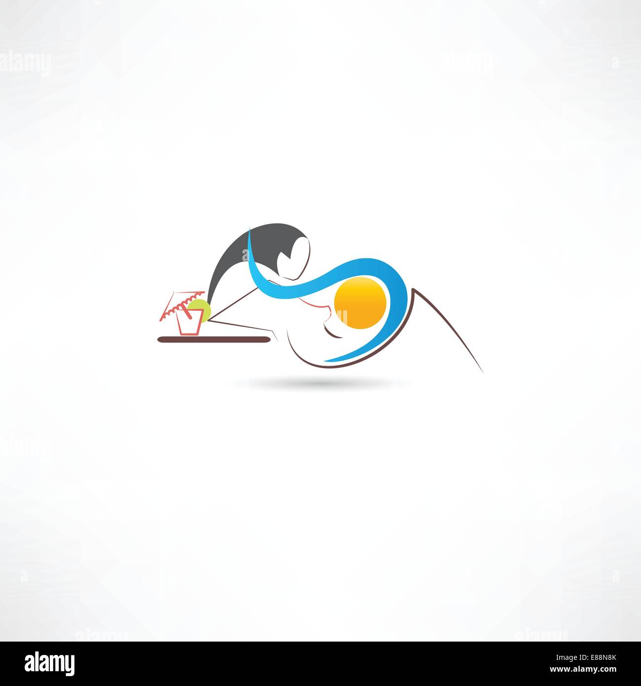 Colored cocktail on bar Stock Vector Images - Alamy