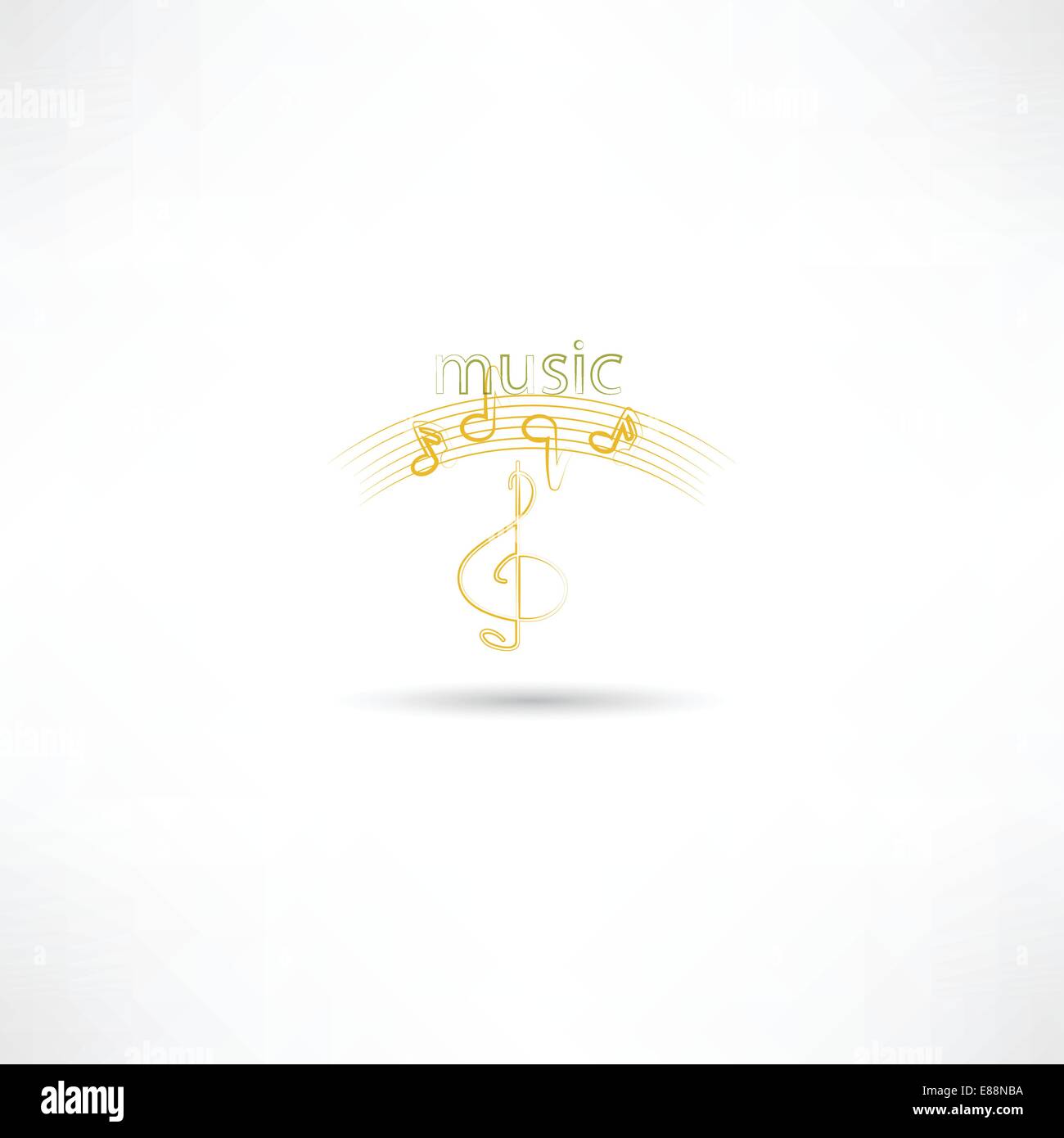 Treble clef icon symbols Stock Vector Images - Alamy