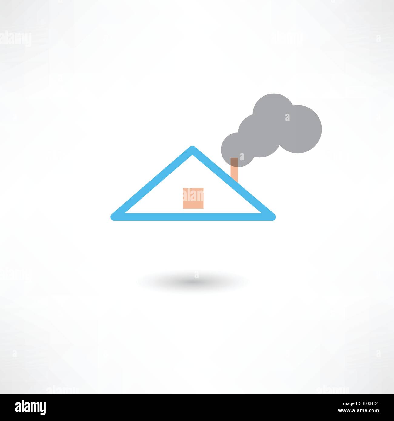 Small chimney smoke house Stock Vector Images - Alamy