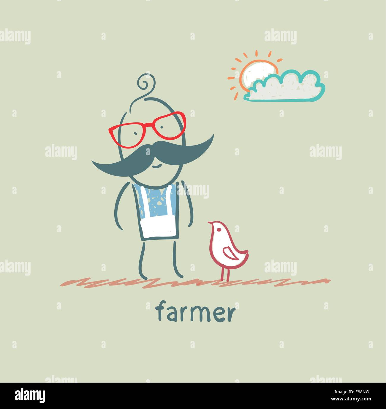 Farmer business Stock Vector Images - Alamy