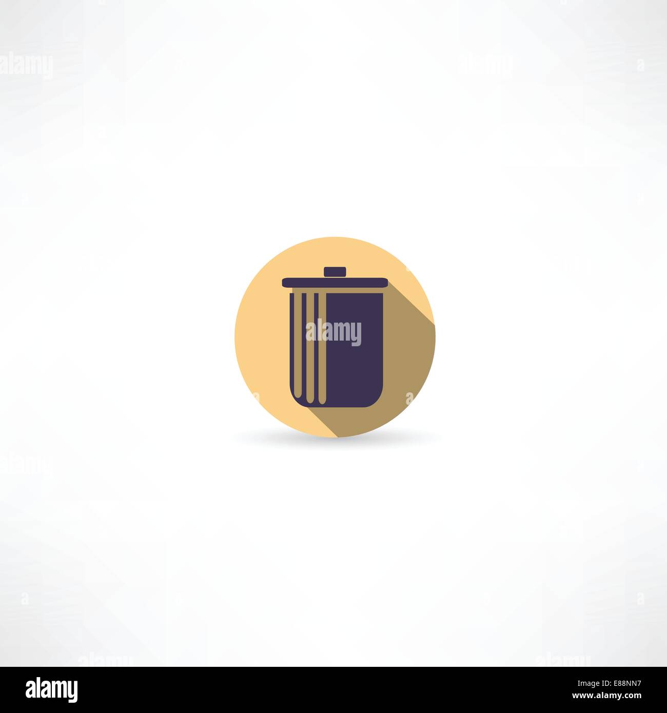 Flat trash icon set Stock Vector Images - Alamy
