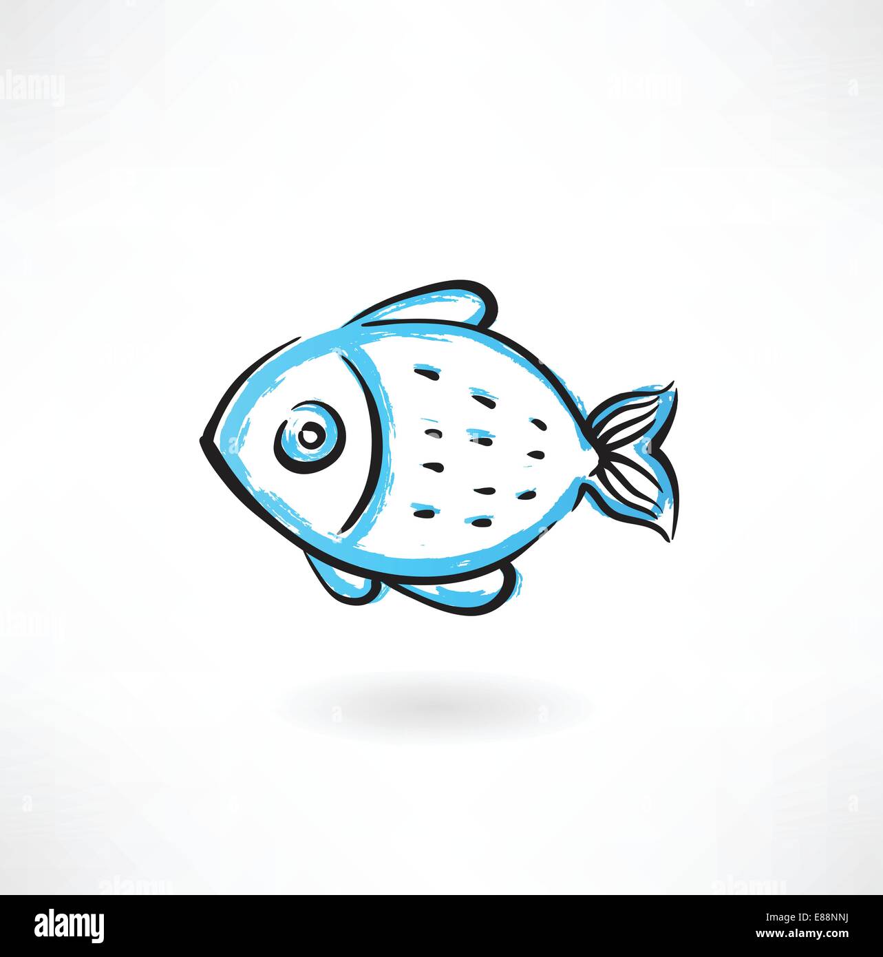 fish grunge icon Stock Vector Image & Art - Alamy