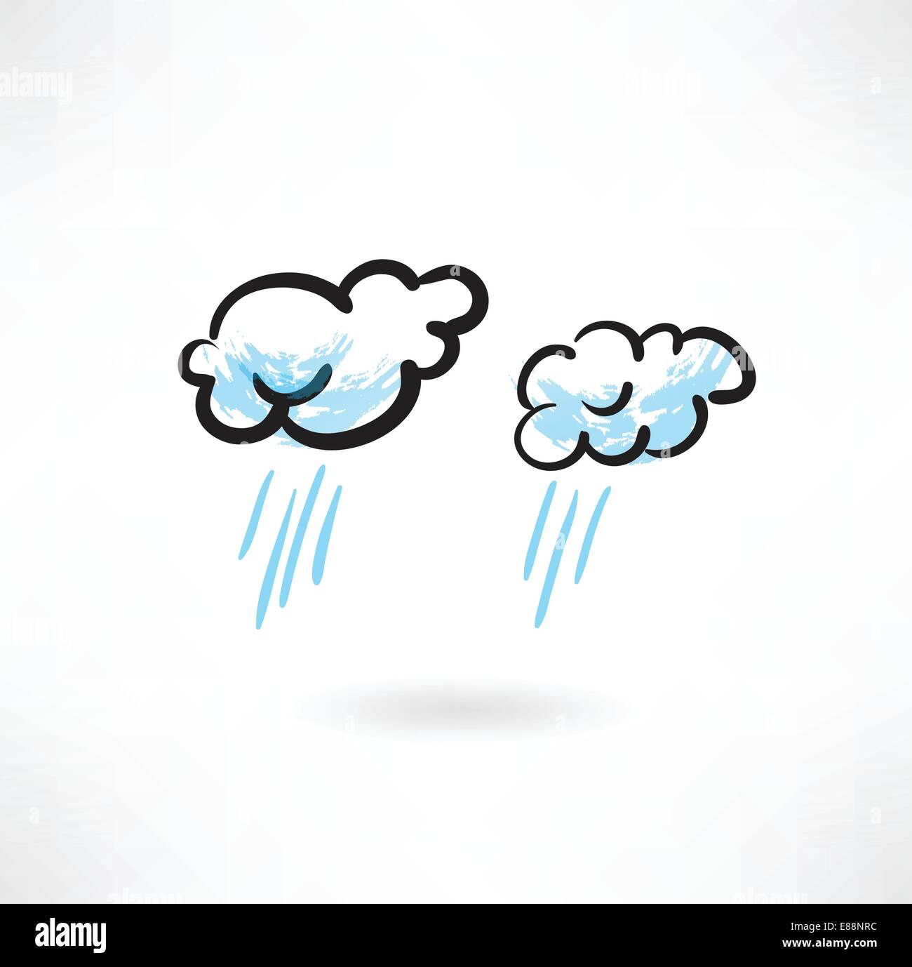 Clouds lit by sun Stock Vector Images - Alamy