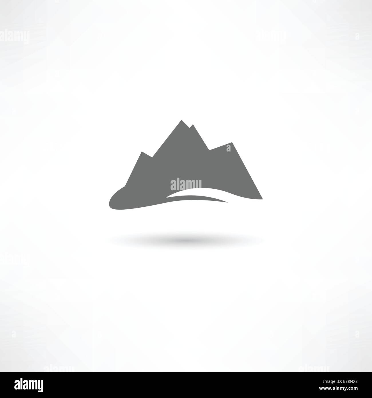 grey mountains symbol Stock Vector Image & Art - Alamy