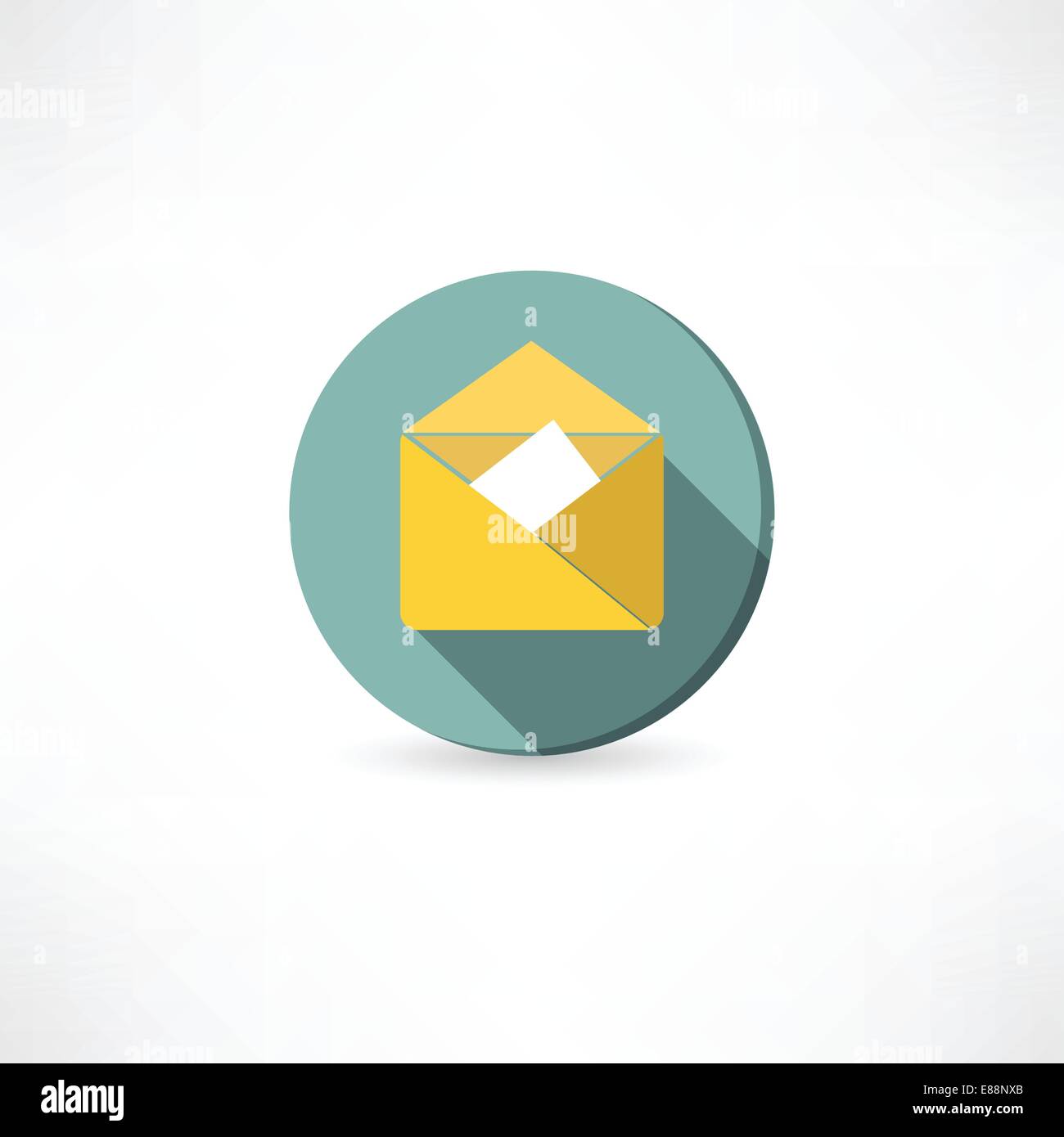 Yellow postal envelope blank Stock Vector Images - Alamy