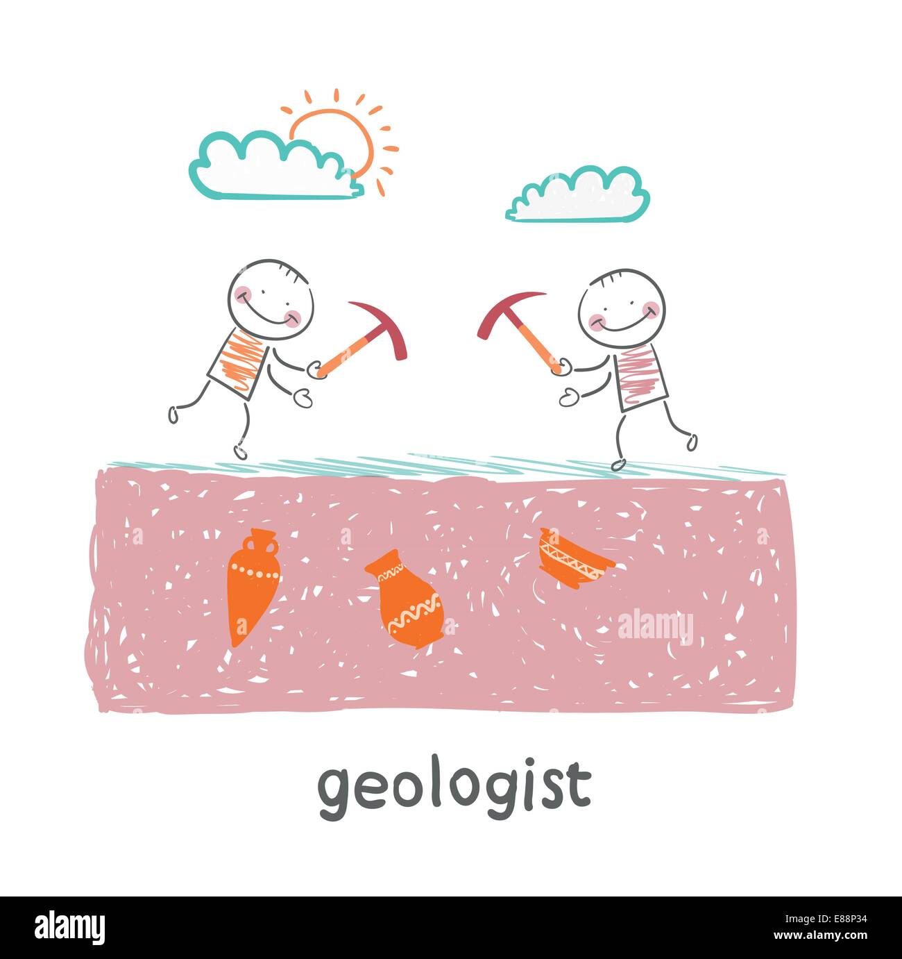 geologists are digging Stock Vector Image & Art - Alamy