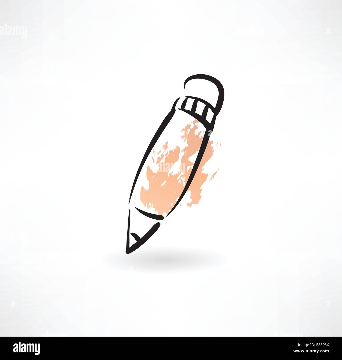 Red pencil isolated edit Stock Vector Images - Alamy