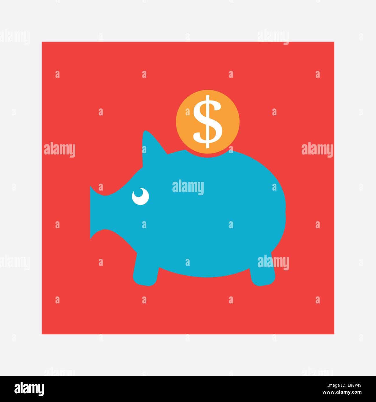 Piggy bank security saving Stock Vector Images - Alamy