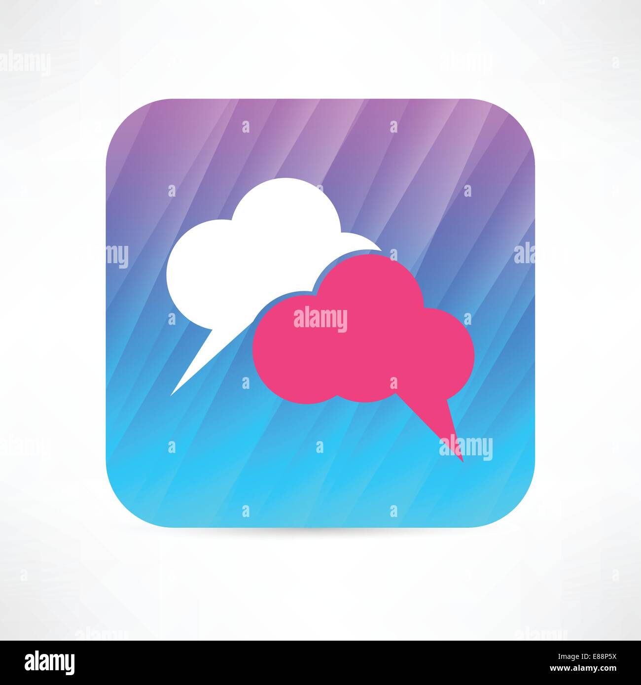 speech cloud icon Stock Vector Image & Art - Alamy