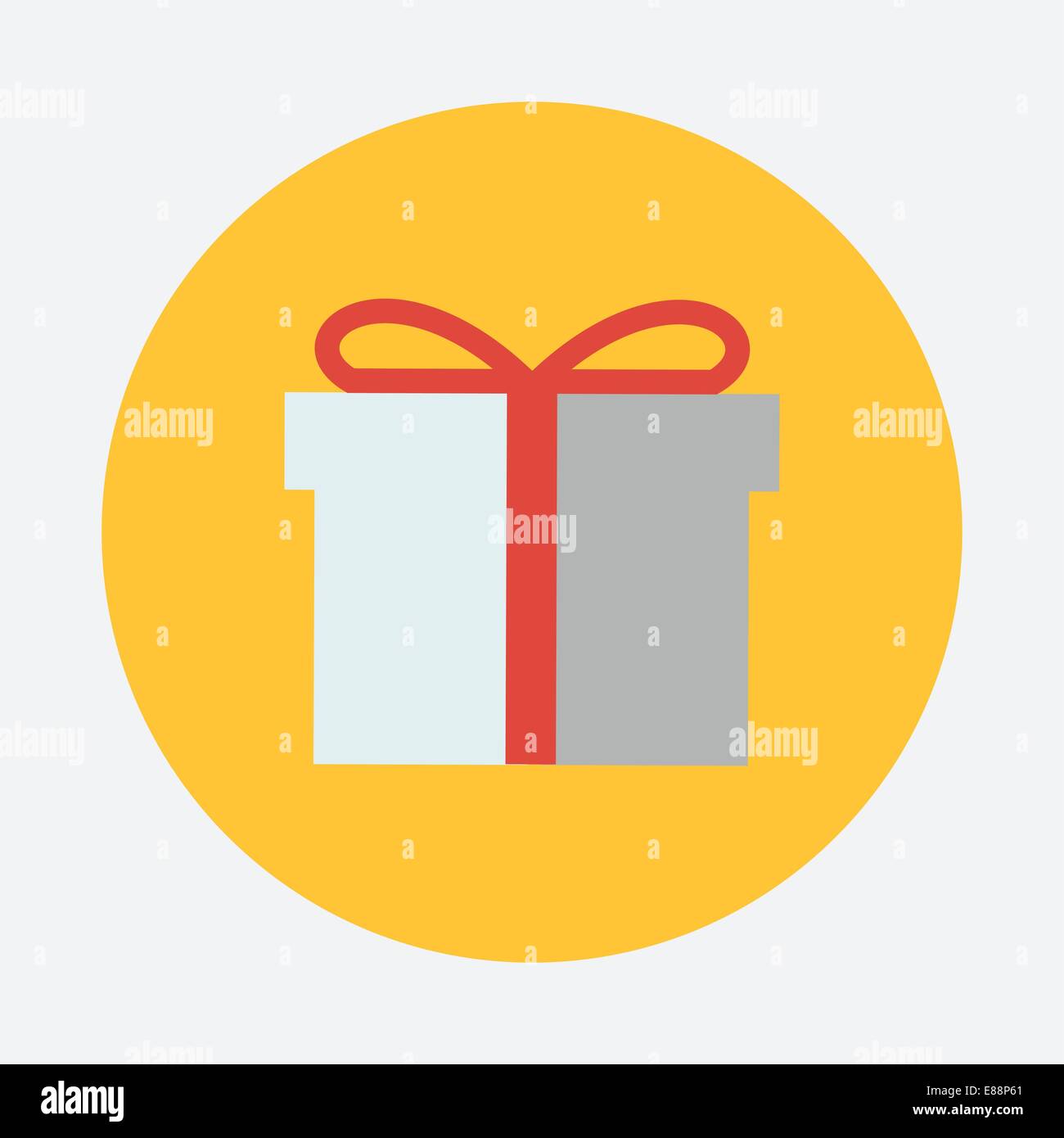 Gift box with a bow icon Stock Vector Image & Art - Alamy