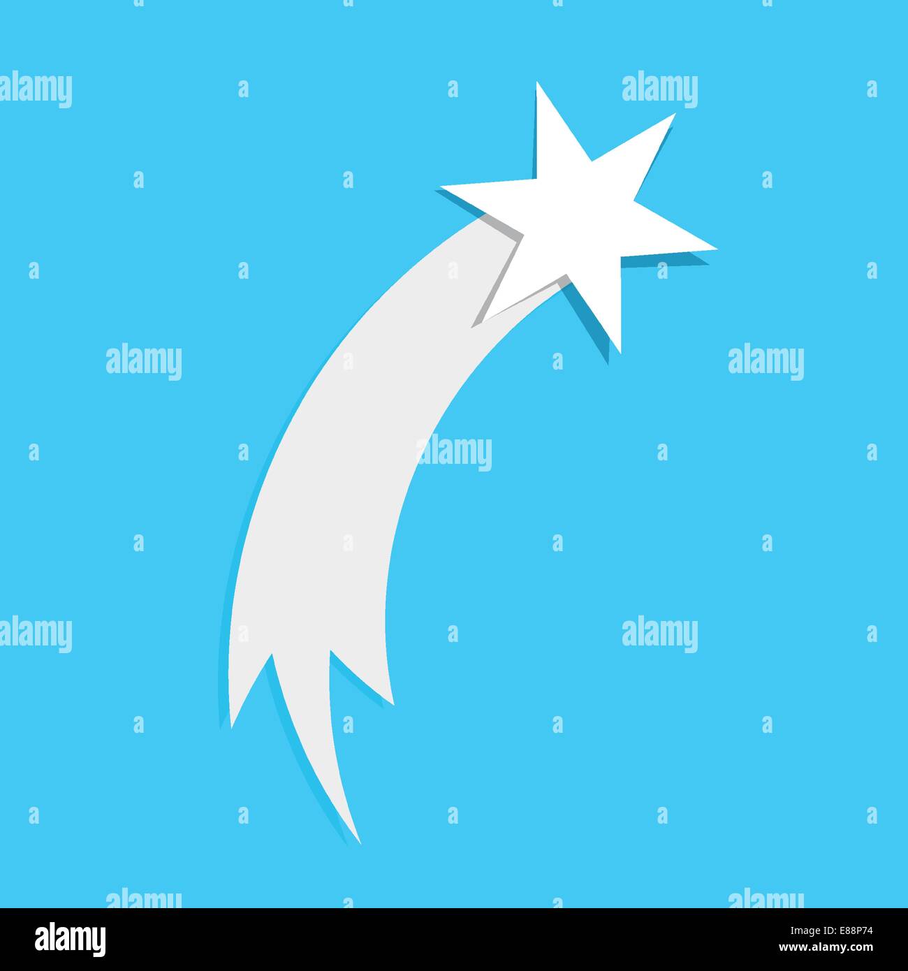 comet on blue background Stock Vector Image & Art - Alamy