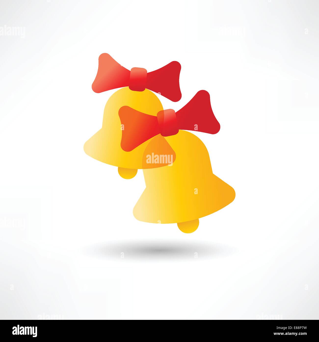 Two bells with bows Stock Vector Image & Art - Alamy