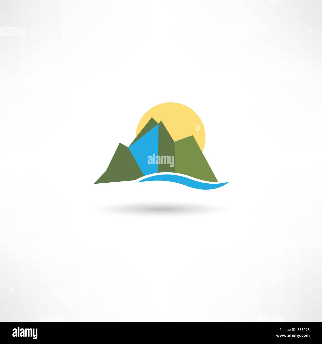 simple mountains symbol Stock Vector Image & Art - Alamy