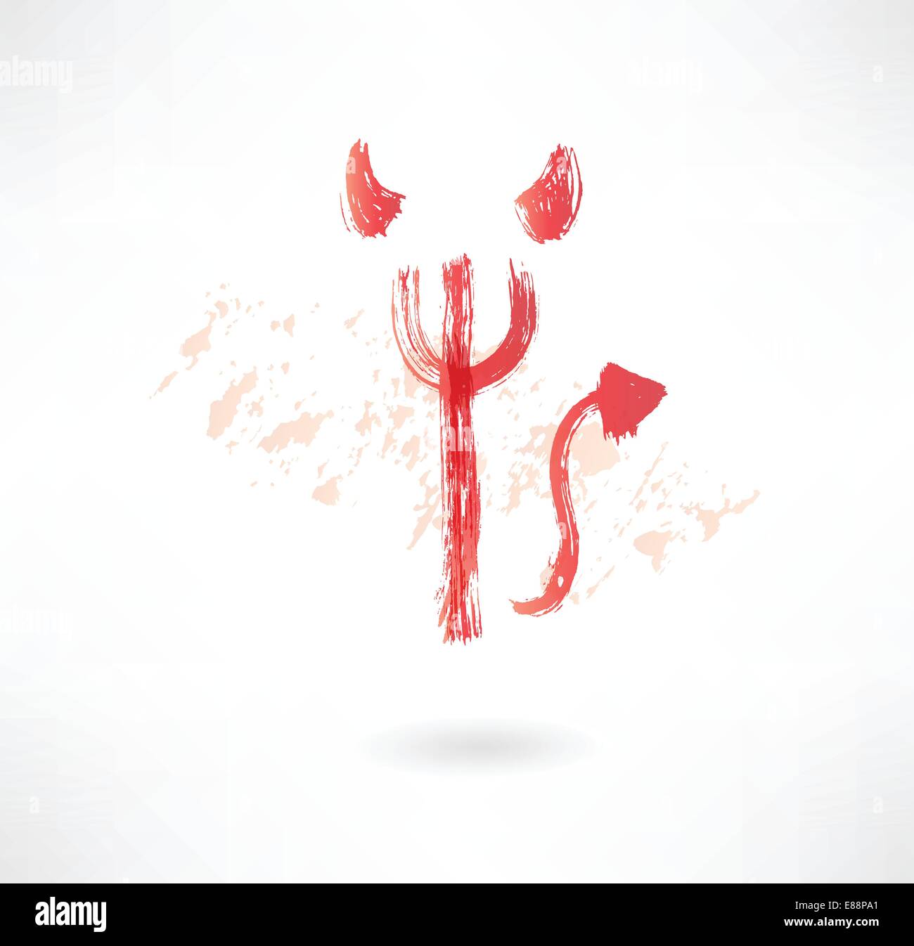 Gold trident isolated on Stock Vector Images - Alamy