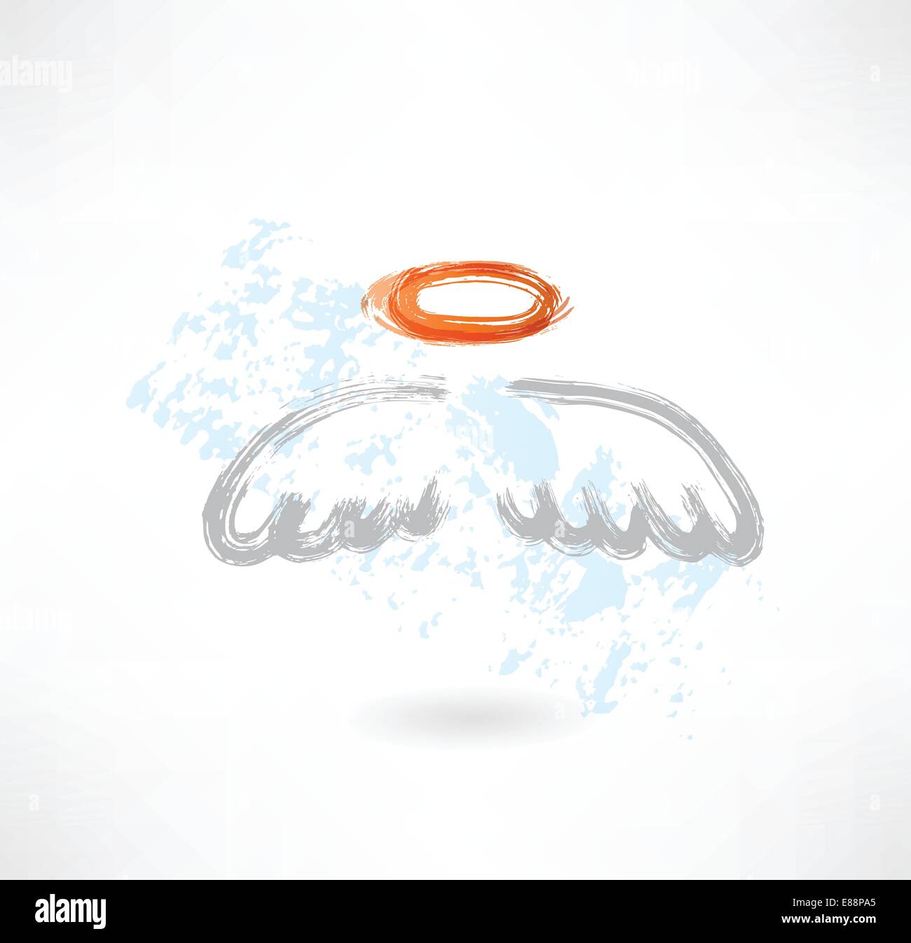 wings and nimbus grunge icon Stock Vector Image & Art - Alamy