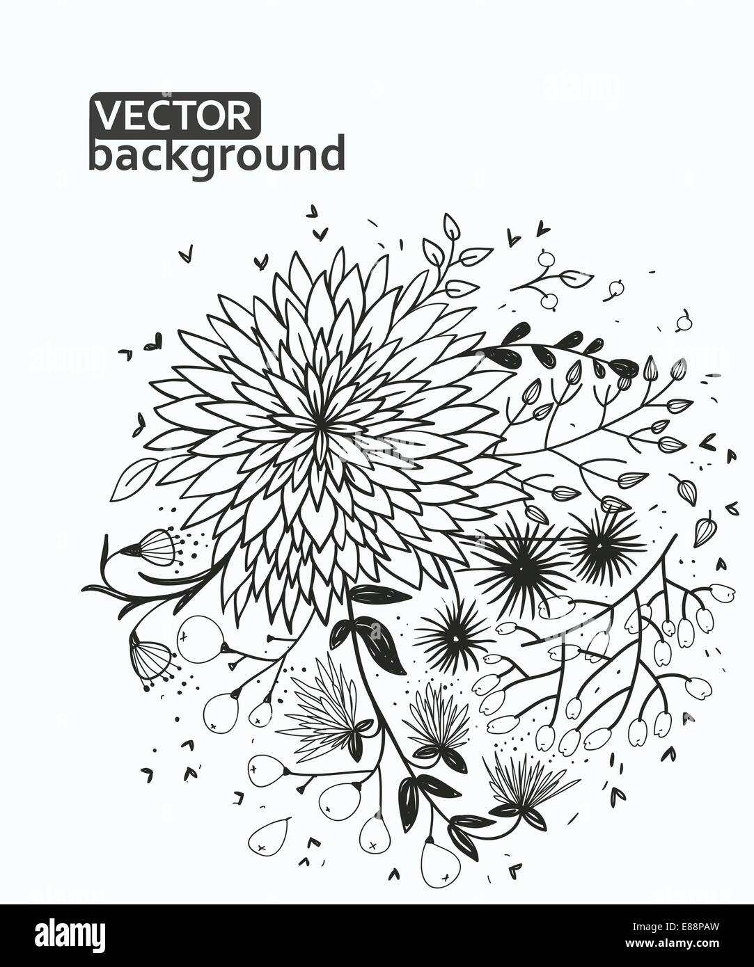 abstract vector floral illustration Stock Vector Image & Art - Alamy