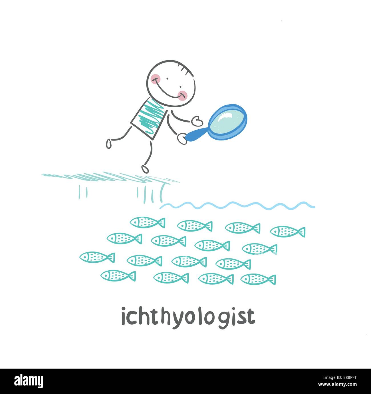 Magnifying glass numbers Cut Out Stock Images & Pictures - Alamy