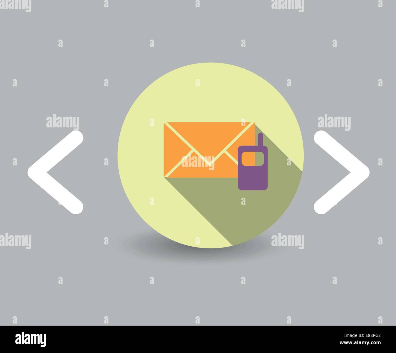incoming message icon Stock Vector Image & Art - Alamy
