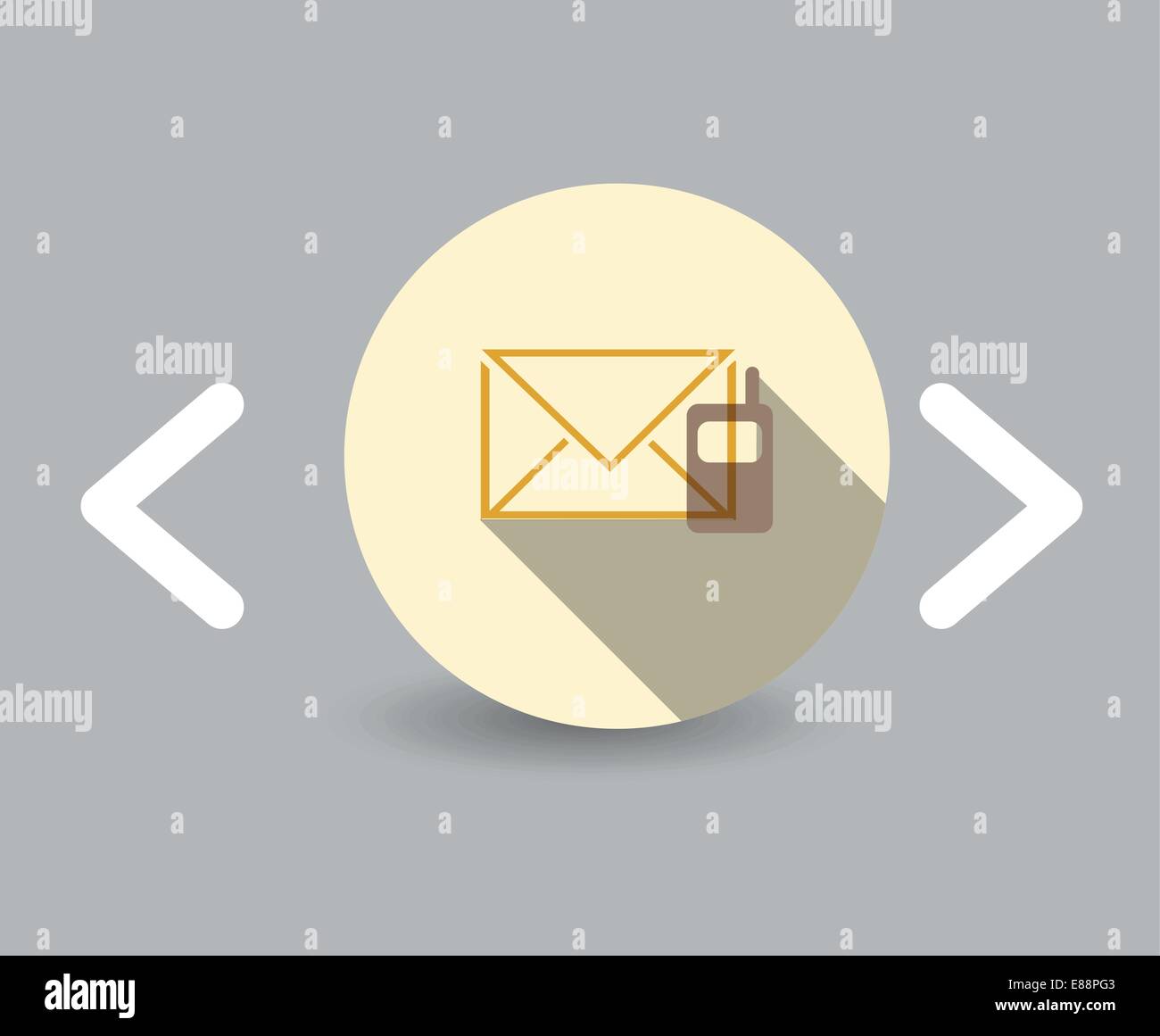 incoming message icon Stock Vector Image & Art - Alamy
