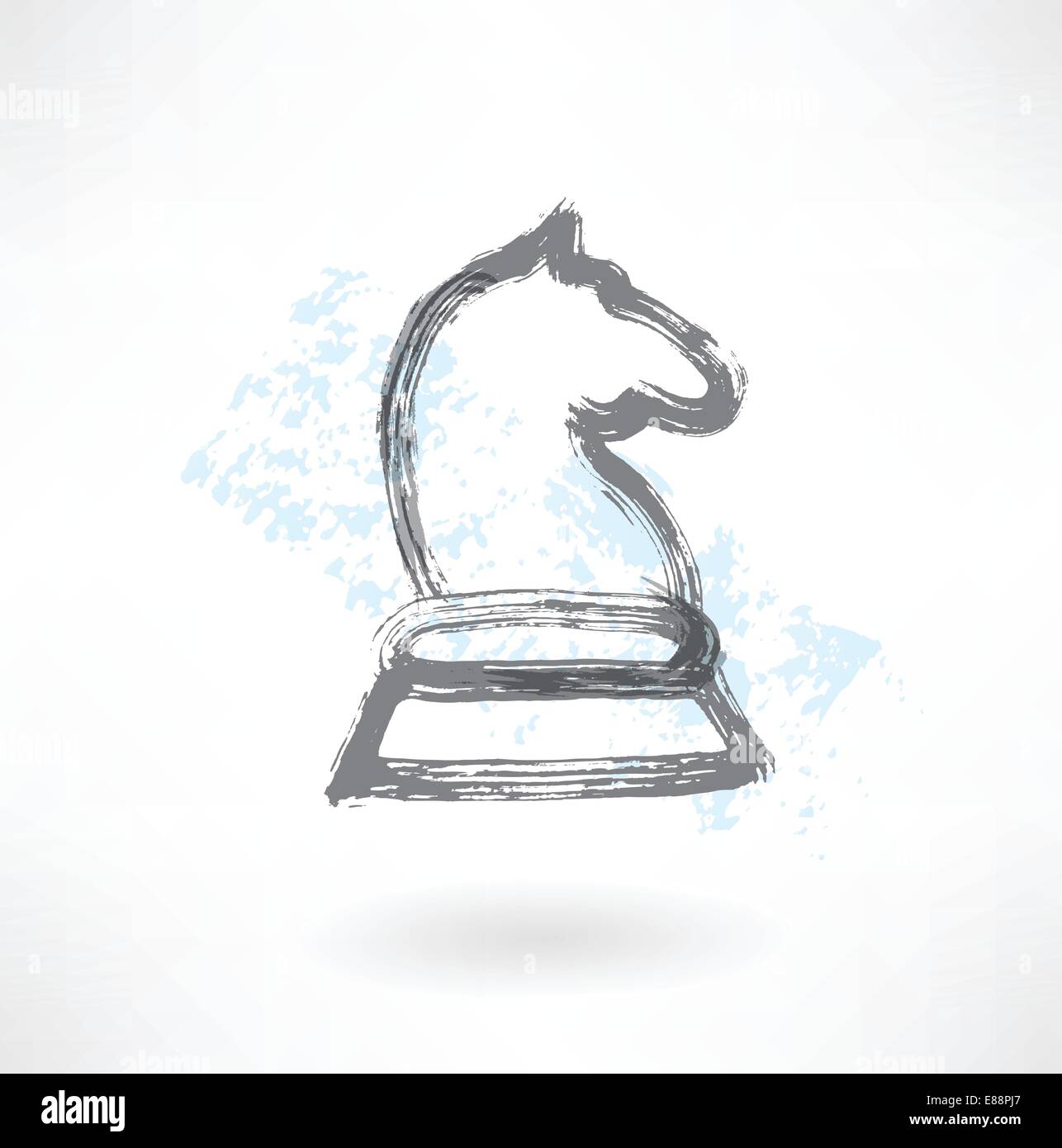 chess knight grunge icon Stock Vector Image & Art - Alamy