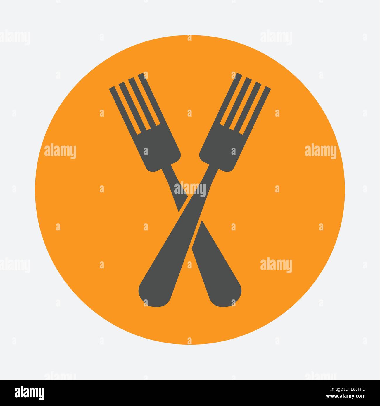 Silver forks Stock Vector Images - Alamy
