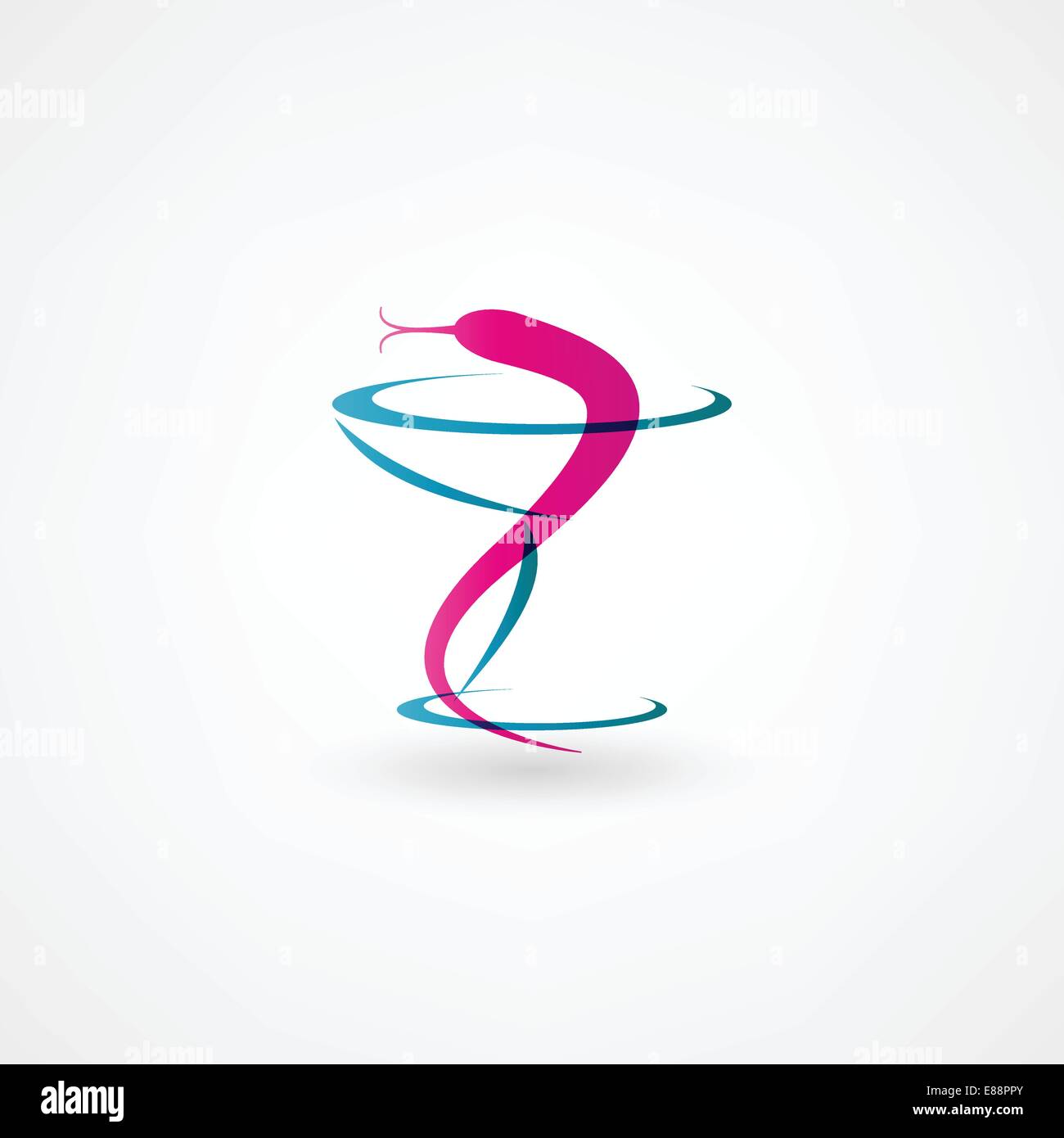 Symbol medicine snake bowl Stock Vector Images - Alamy