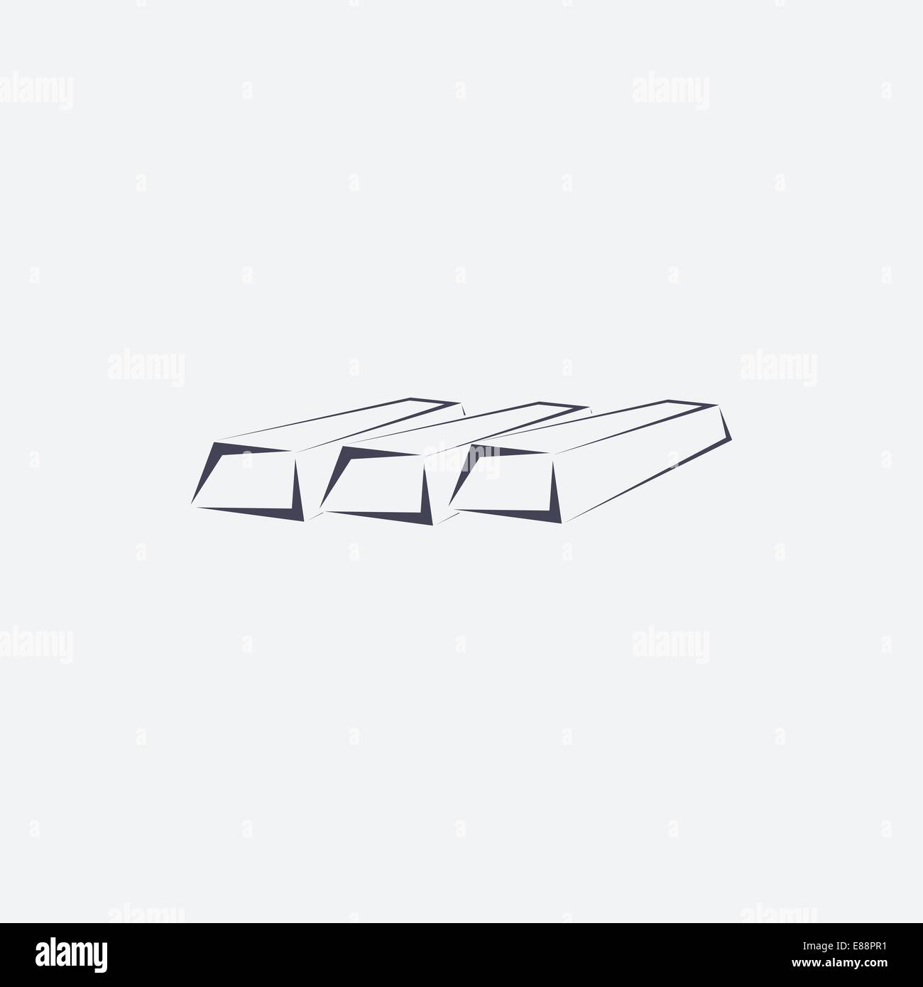 Gold bullion icon Stock Vector Image & Art - Alamy