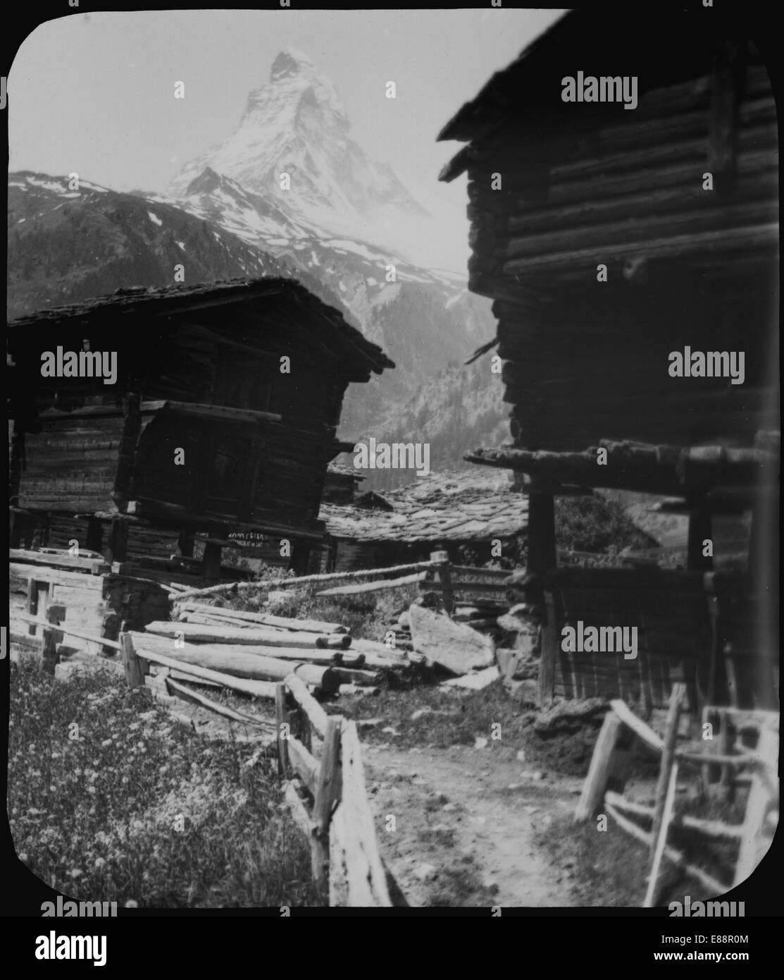The Matterhorn, from Zermatt, Switzerland. 1907. Reproduced from a ...