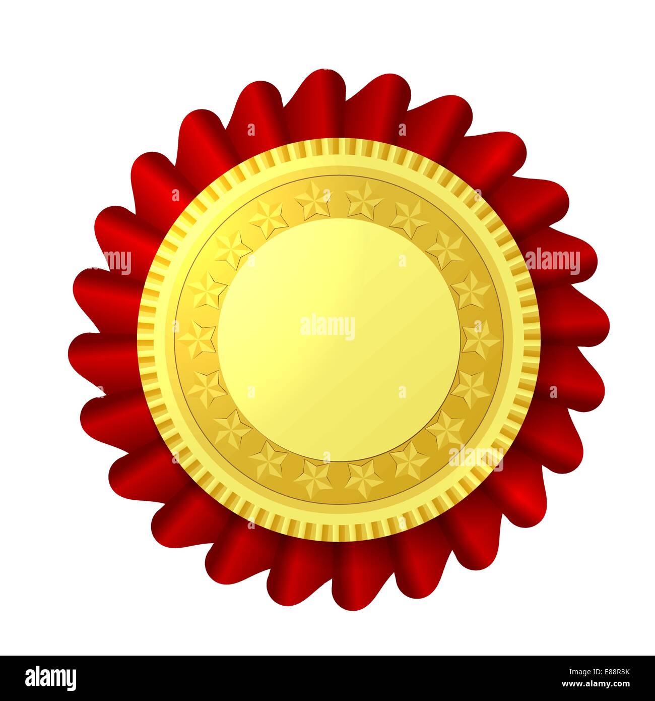 Red and gold rosette Stock Vector Image & Art - Alamy