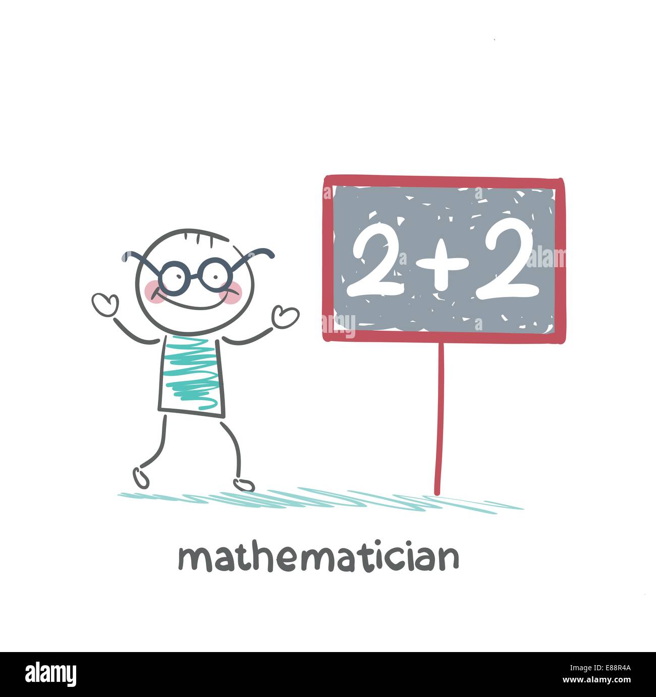 mathematician wrote in pencil task Stock Vector Image & Art - Alamy