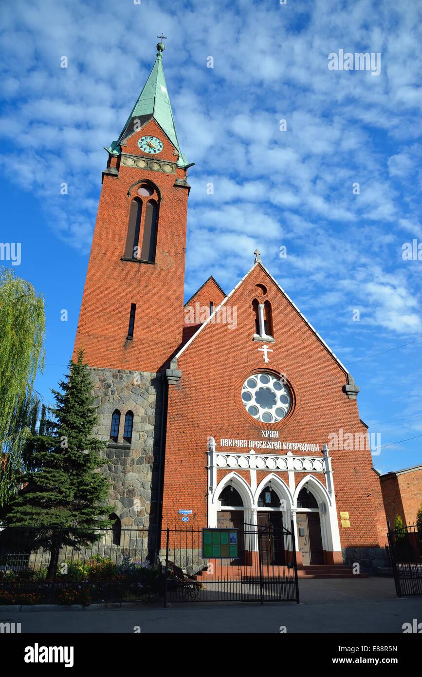 Rosenau Church in Koenigsberg, now used as a place of worship by the ...