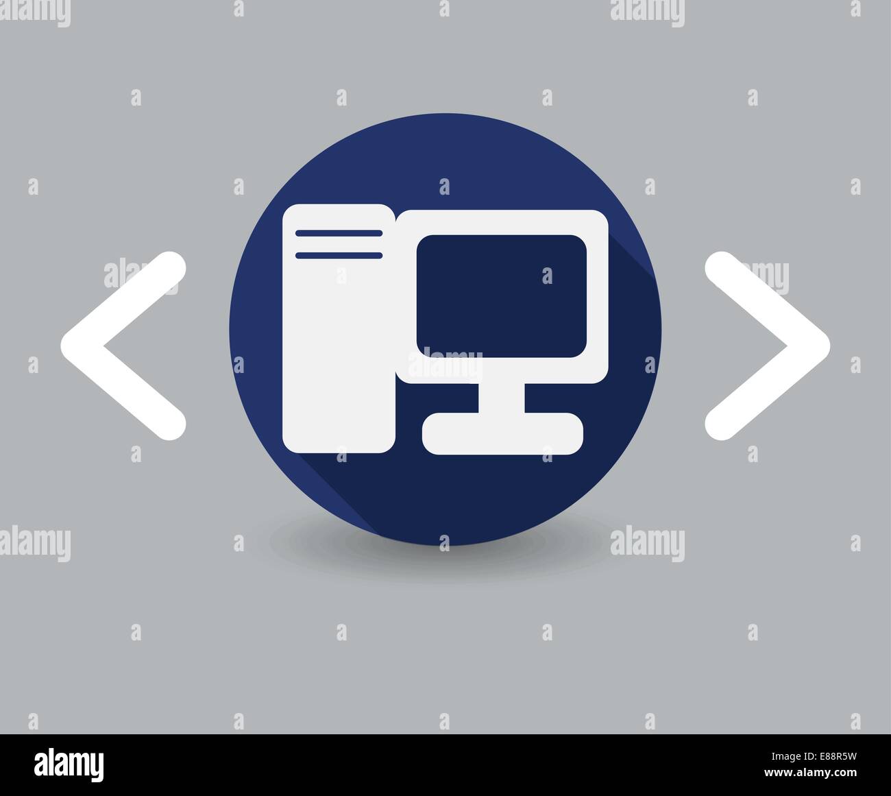 my pc icon Stock Vector Image & Art - Alamy