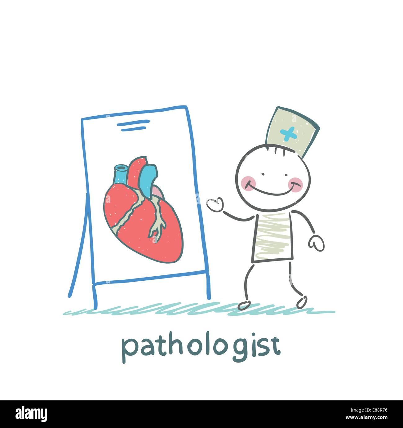 Male microscopy Stock Vector Images - Alamy