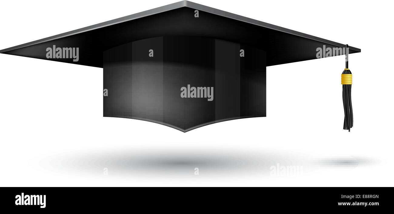 Graduation Cap isolated on white background Stock Vector Image & Art ...