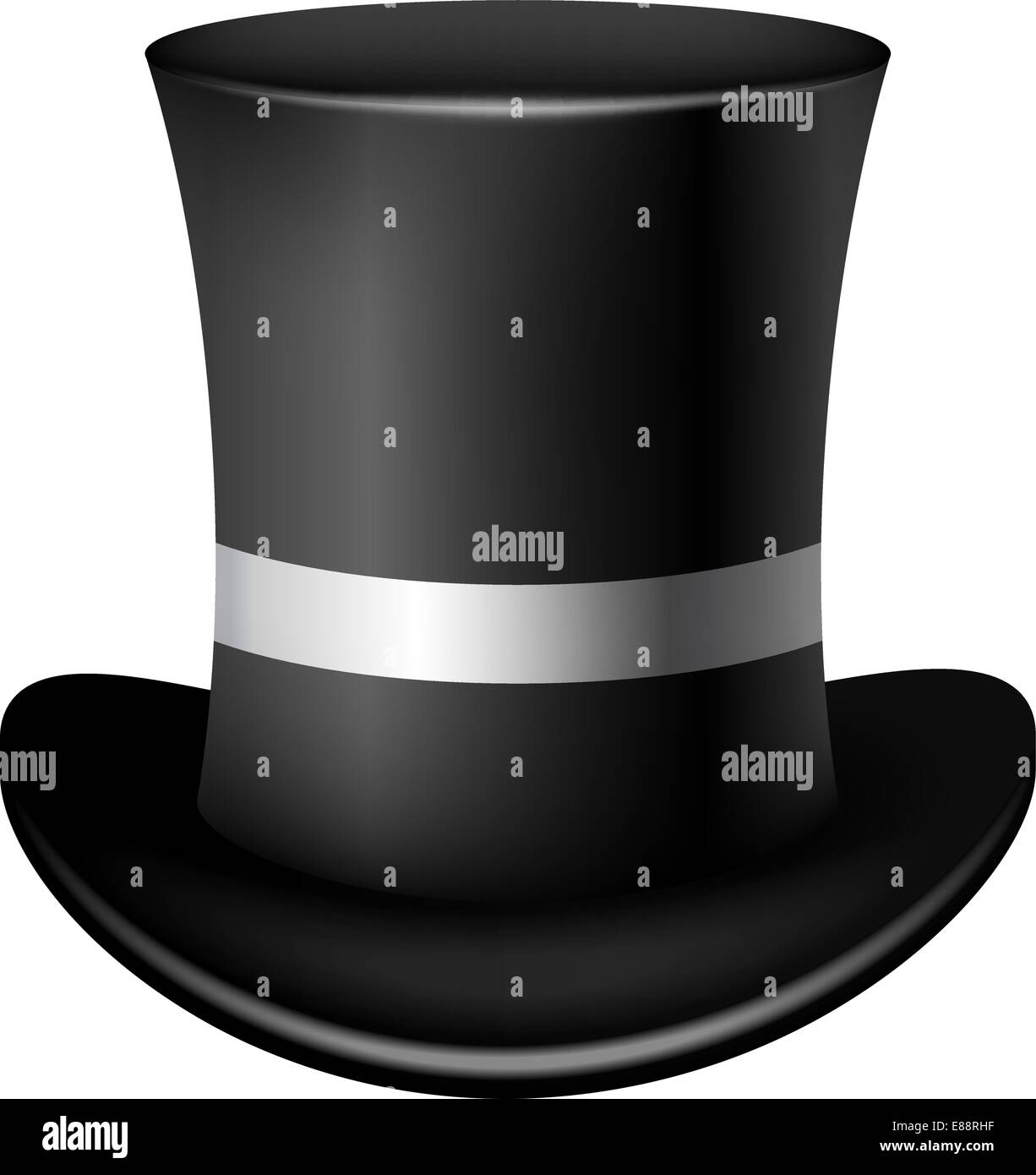 Classic cylinder hat on a white background Stock Vector Image & Art - Alamy