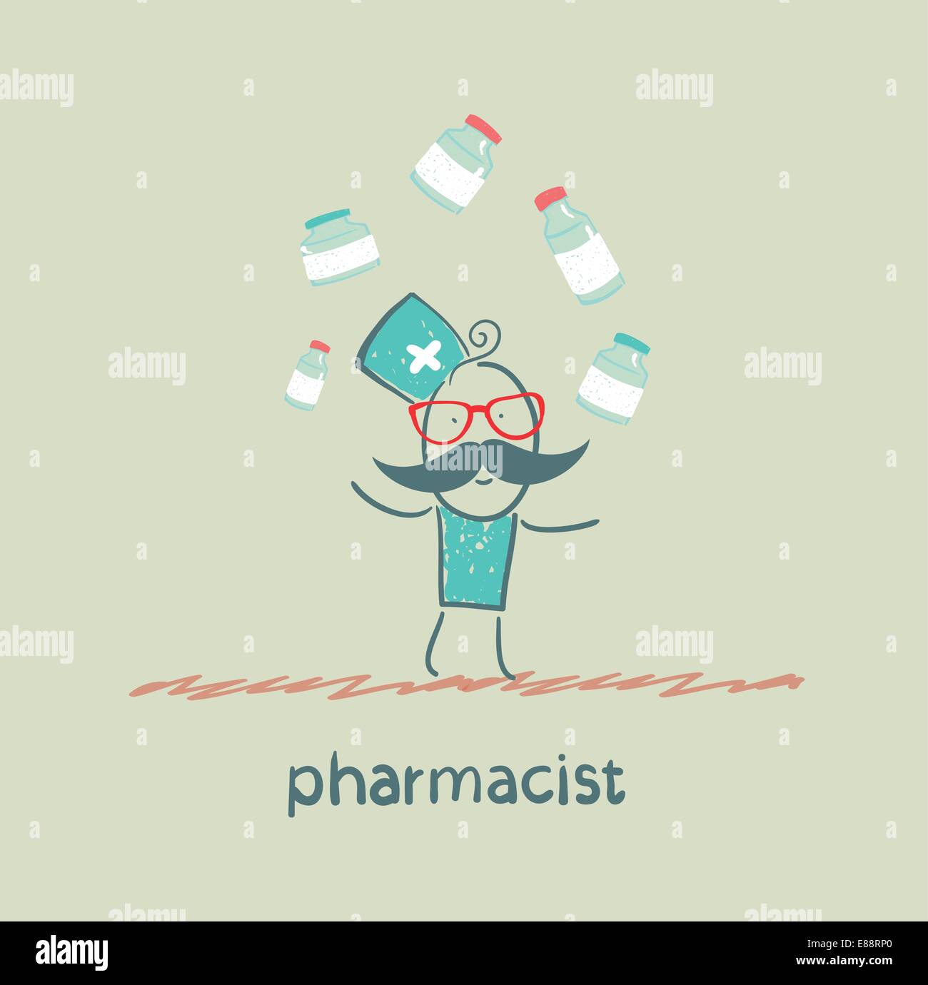 Pharmacist pharmaceutical Stock Vector Images - Alamy