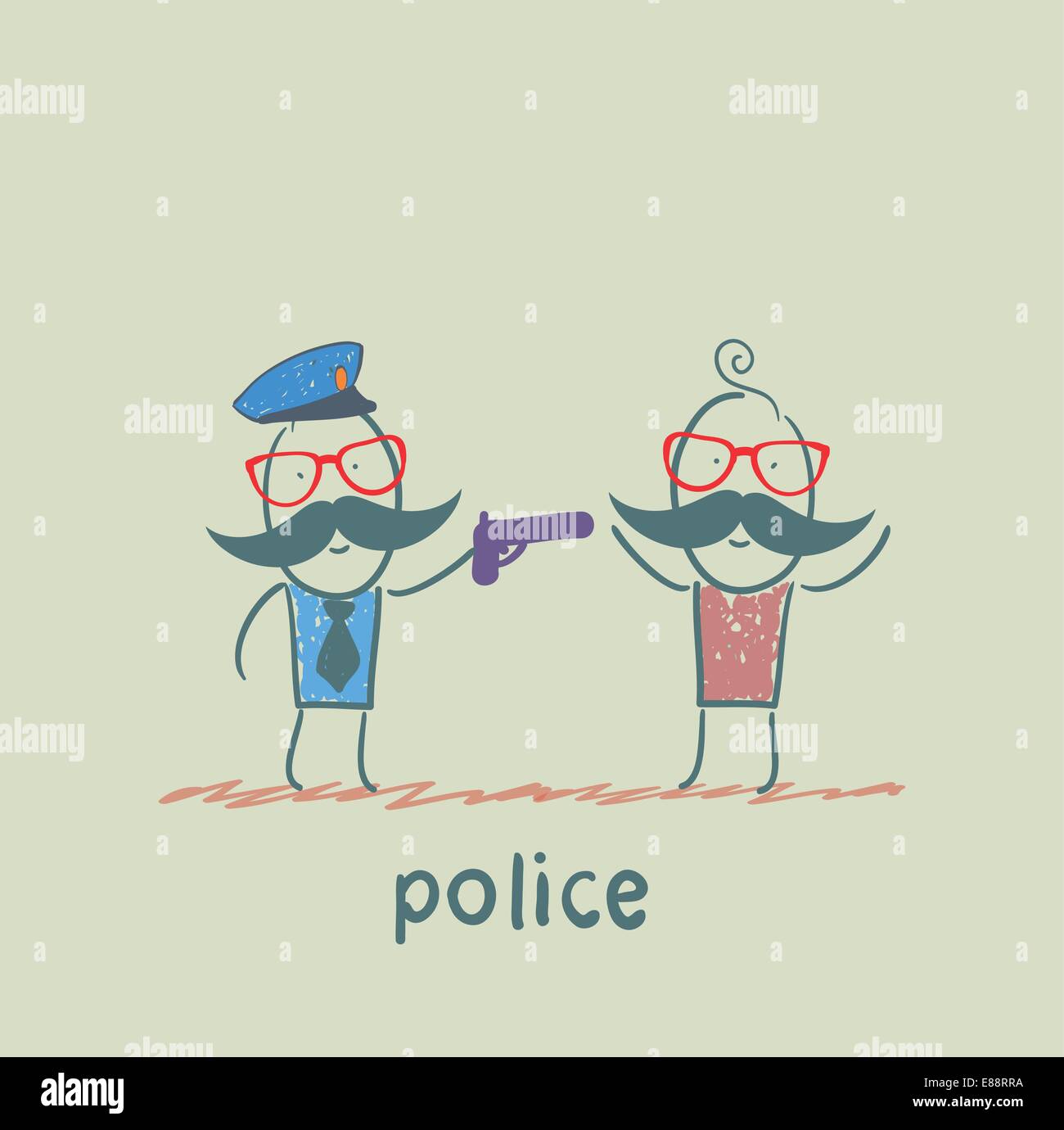 Career criminal Stock Vector Images - Alamy