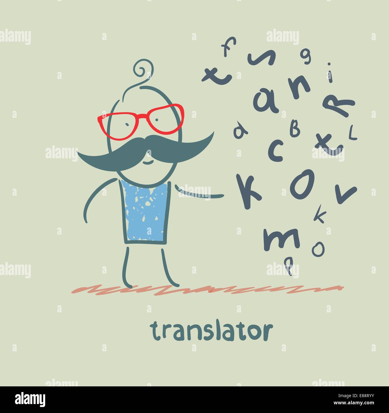 Human translator Stock Vector Images - Alamy