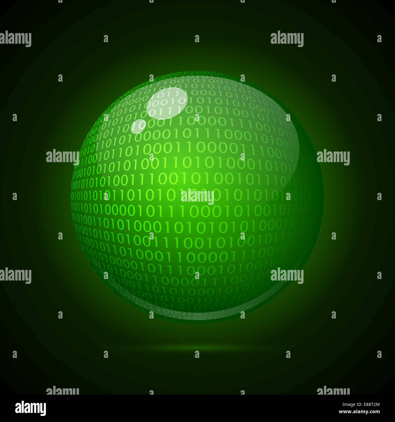 Digital green globe on a dark background Stock Vector Image & Art - Alamy